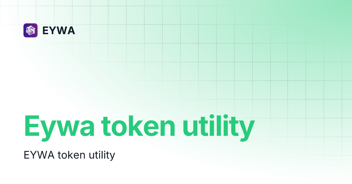 Eywa token utility | EYWA