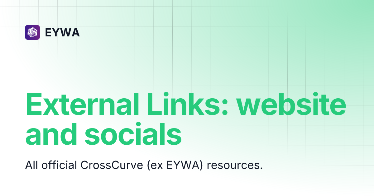 External Links Website And Socials Eywa